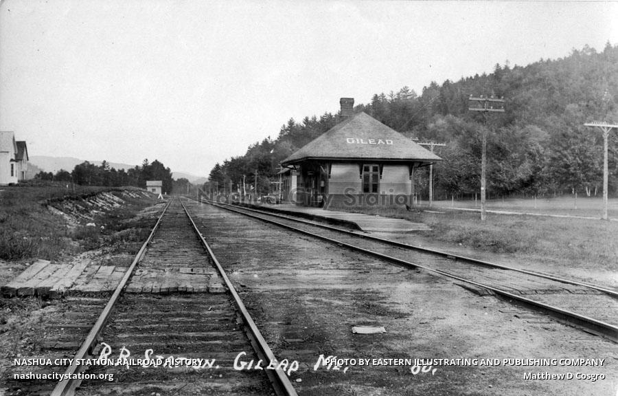 Postcard: Railroad Station, Gilead, Maine | Railroad History