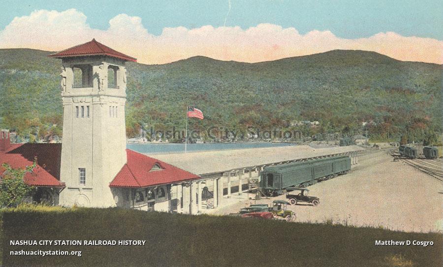 Postcard: Delaware & Hudson Railroad Terminal, Lake George, New York ...