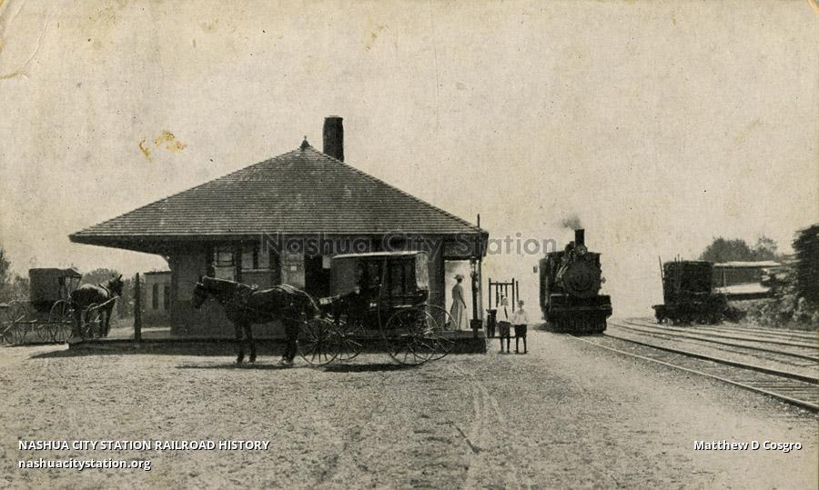 Postcard: Boston & Maine Station, Center Barnstead, New Hampshire ...