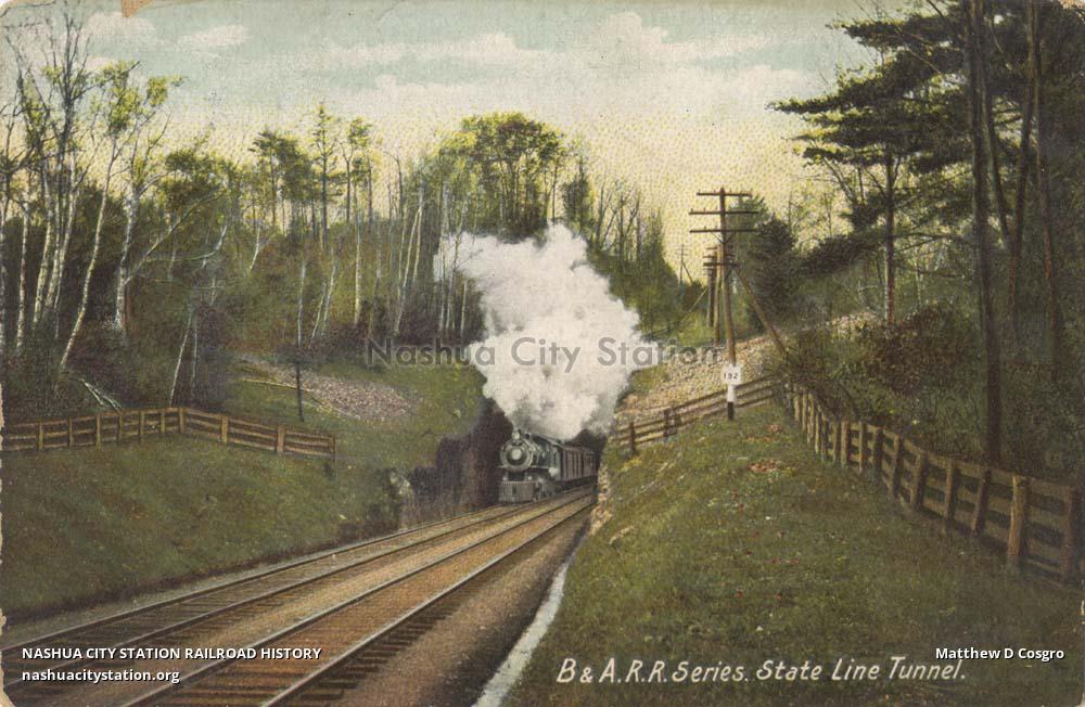 Postcard: Boston & Albany Railroad Series. State Line Tunnel | Railroad ...