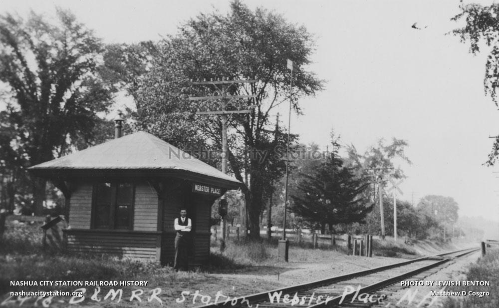 Postcard: Boston & Maine Railroad Station, Webster Place, New Hampshire ...