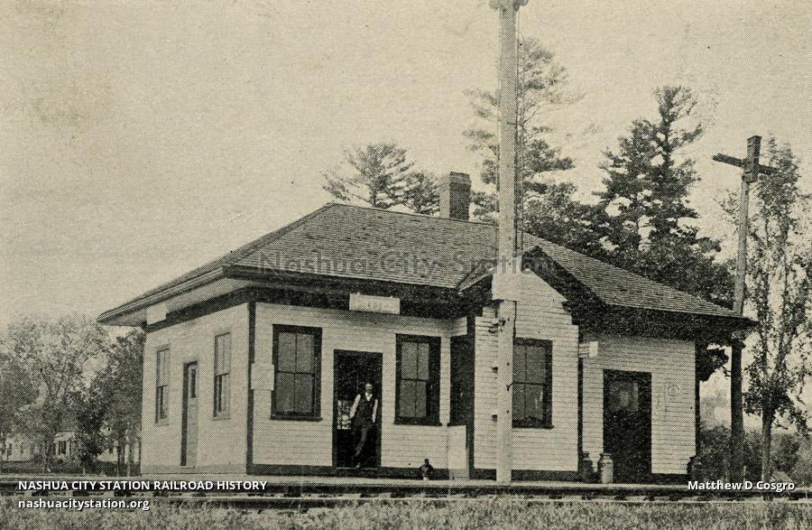 Postcard: Railroad Station, Pattee, (West Canaan) New Hampshire ...