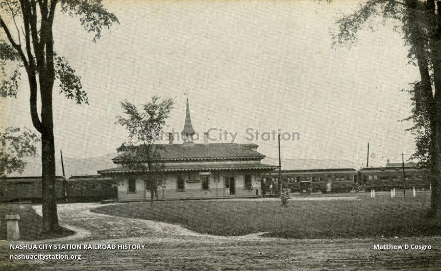 Postcard: Boston & Maine Station, Conway, New Hampshire | Railroad History