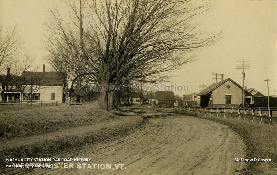 Postcard: Westminster Station, Vermont | Railroad History