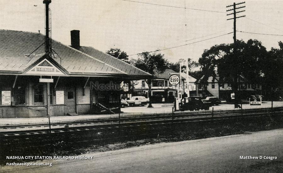 Postcard: Depot Square, Shirley, Massachusetts | Railroad History