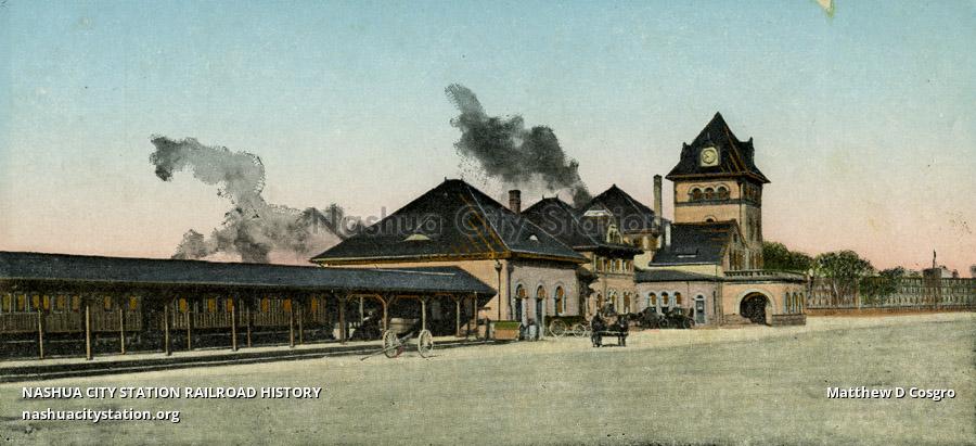 Postcard: Union Station, Manchester, New Hampshire | Railroad History