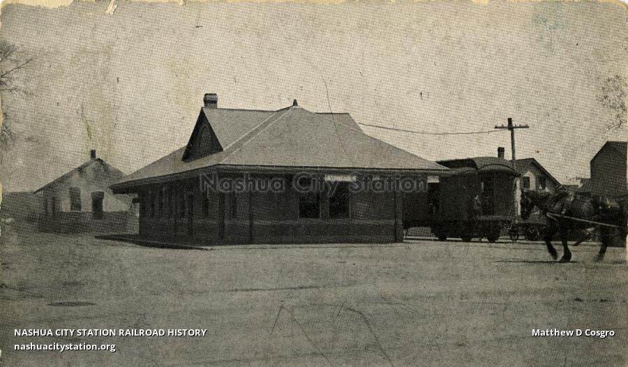 Postcard: Boston & Maine Station, Stoneham, Massachusetts | Railroad ...