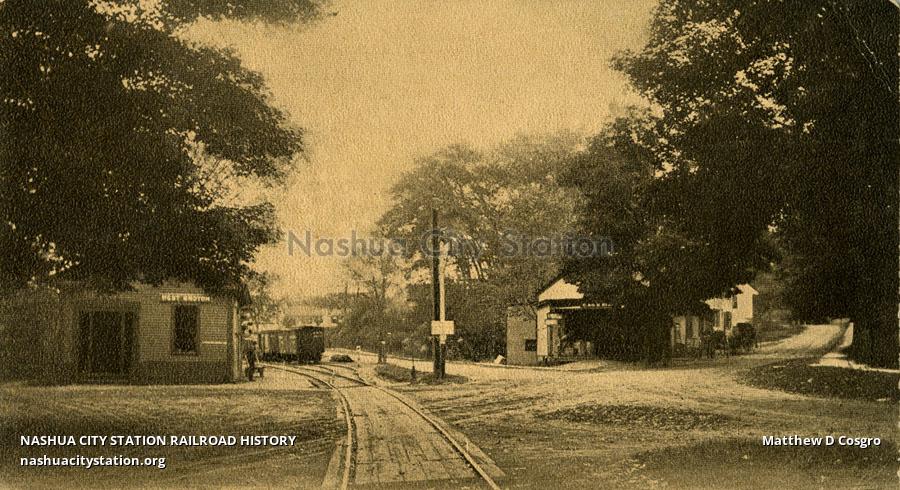 Postcard: Railroad Station, West Groton, Massachusetts | Railroad History