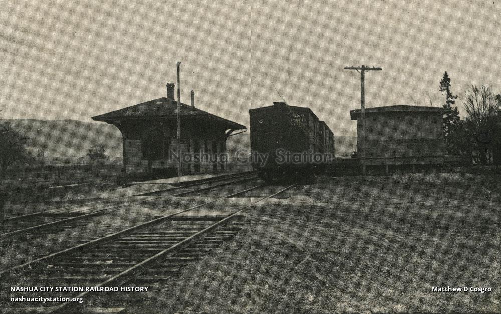 Postcard: New York, New Haven & Hartford Railroad Station, Quimebaug, Connecticut | Railroad History