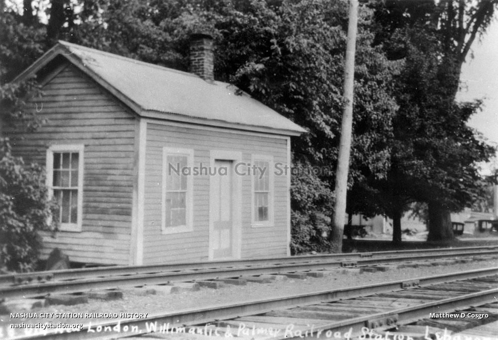 Postcard: Old New London, Willimantic & Palmer Railroad Station ...