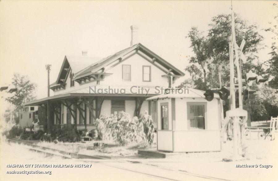 Postcard: Railroad Station, Littleton, Massachusetts | Railroad History
