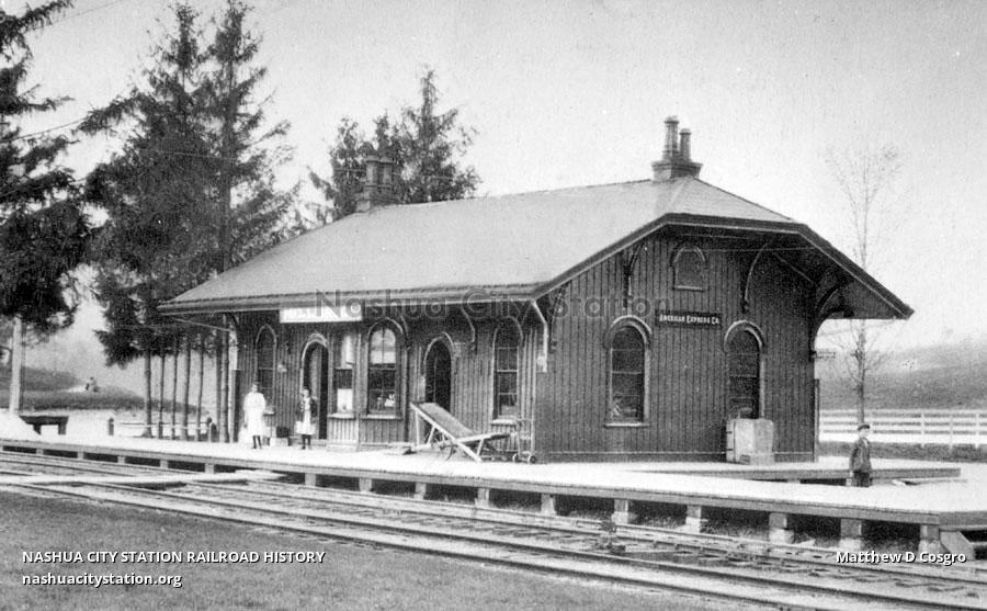 Postcard: Railroad Station, Millbrook, New York | Railroad History