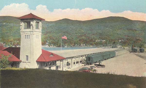 Postcard: Delaware & Hudson Railroad Terminal, Lake George, New York ...