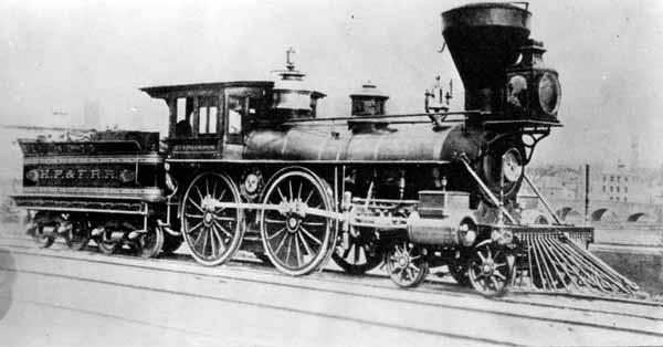 Postcard: Hartford, Providence and Fishkill Railroad #24 "Stephenson ...