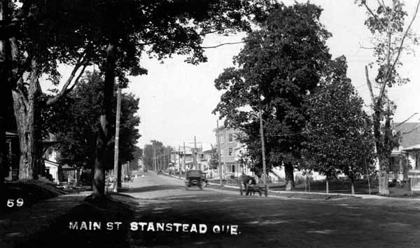 Postcard: Main Street, Stanstead, Quebec | Railroad History
