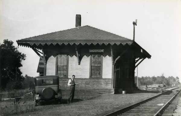 Postcard: Anderson station | Railroad History