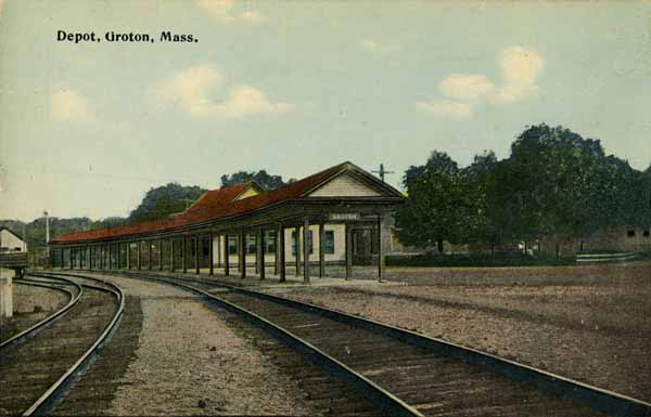 Postcard: Depot, Groton, Massachusetts | Railroad History