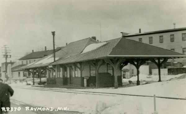 Postcard: Raymond station | Railroad History