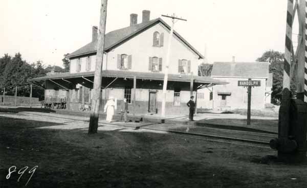 Postcard: Randolph, Massachusetts Station | Railroad History