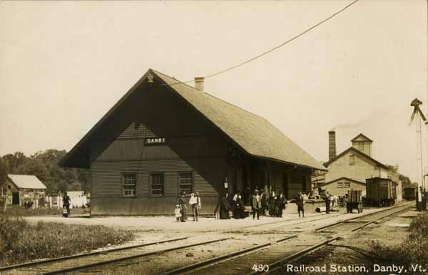 Postcard: Railroad Station, Danby, Vermont | Railroad History
