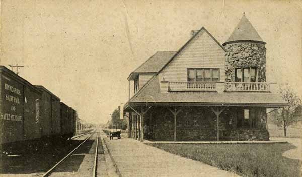 Postcard: Millis Station and Library, Millis, Massachusetts | Railroad ...