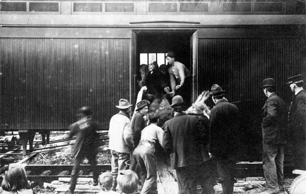 Postcard: Loading the train | Railroad History