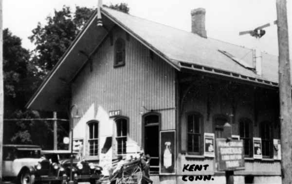 Postcard: Railroad Station, Kent, Connecticut | Railroad History
